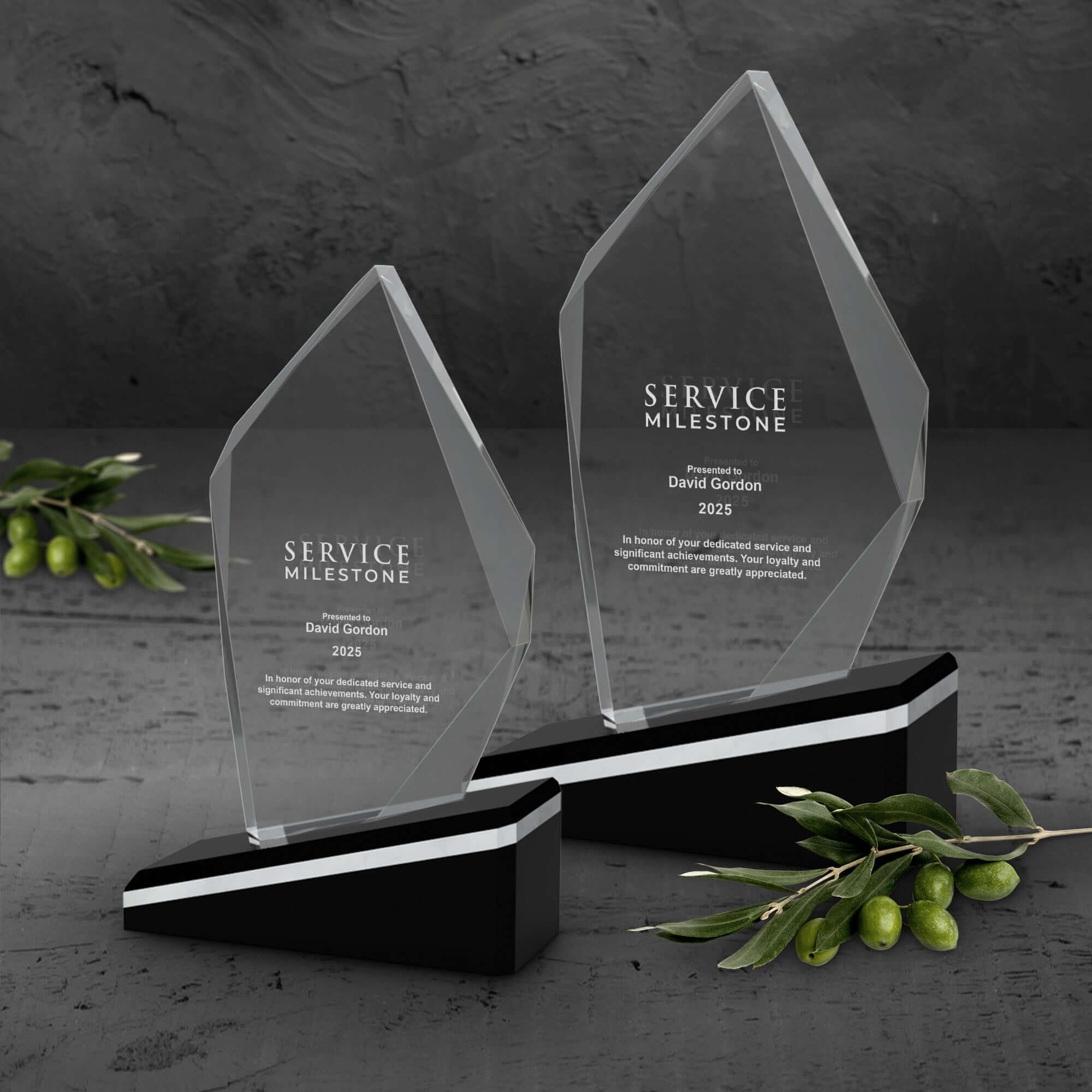 Ascent Milestone Award – Olive Branch Awards & Recognition